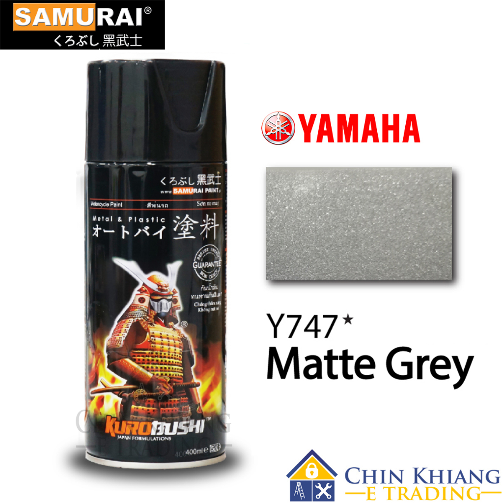 Samurai Y747 Yamaha Matte Grey Spray Paint 400ml | Shopee Malaysia
