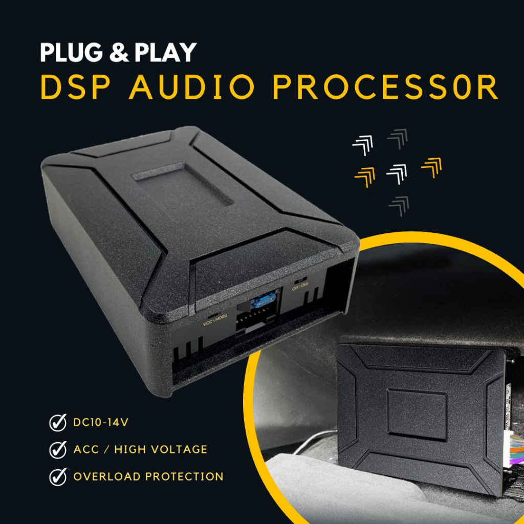 DSP PLUG & PLAY OEM / ANDROID PLAYER 4 CH DSP AMPLIFIER Android Player Car Sound Subwoofer Power ...