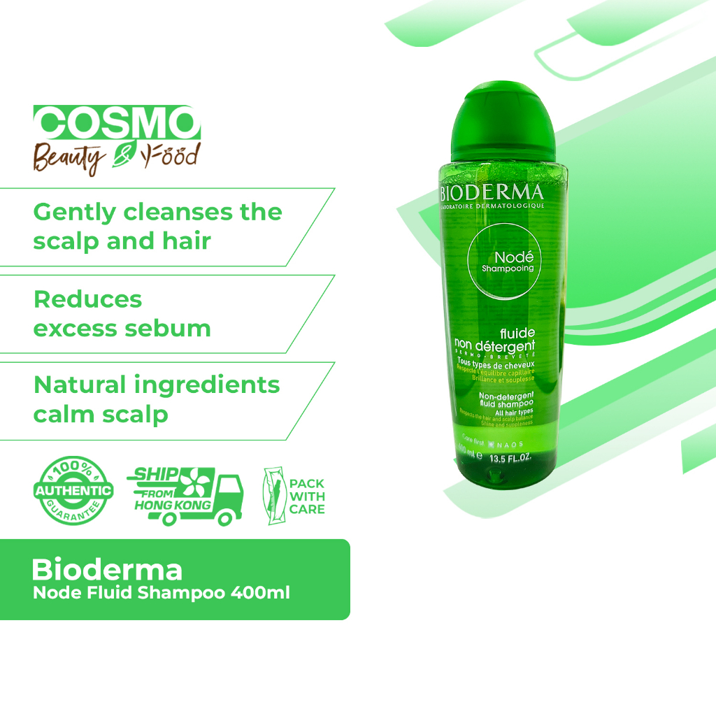 Bioderma Node Fluid Shampoo 400ml [Non-Dergent Fluid Shampoo] | Shopee ...