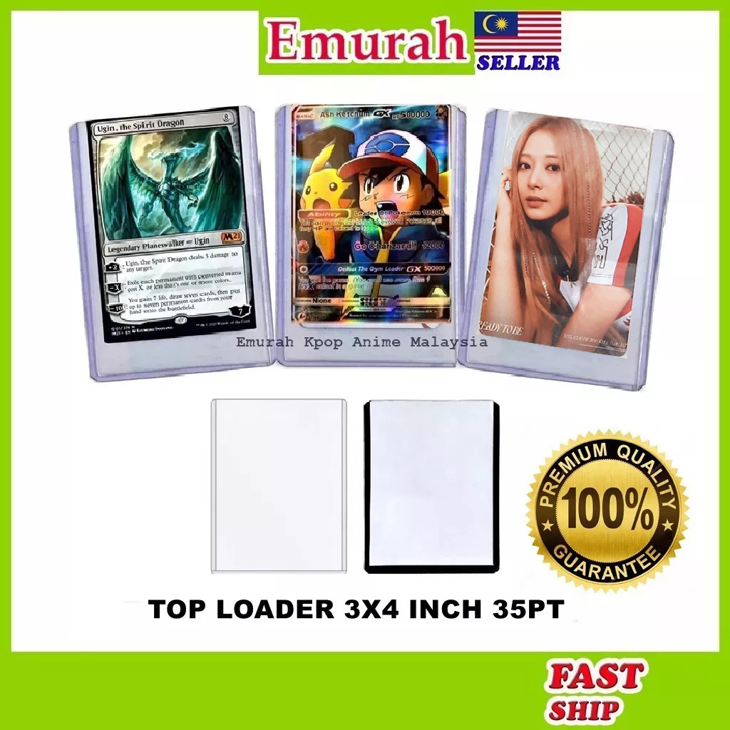 TOPLOADER (Quality) Photocard KPOP Anime Photo Card top loader | Shopee ...