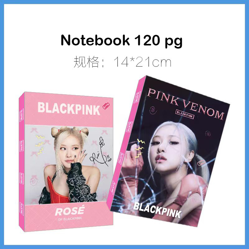 BL@CKPINK Pink Venom Notebook 120pg with Photo Card Set Kpop Note Pink ... BL@CKPINK Pink Venom Notebook 120pg with Photo Card Set Kpop Note Pink ...