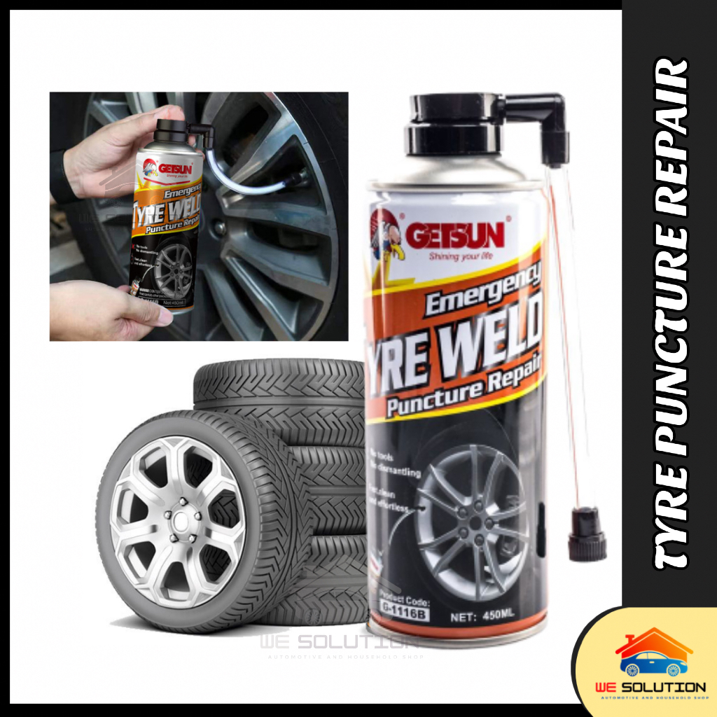 [WS] GETSUN Emergency Tyre Weld Puncture Repair G-1116B (450ml ...