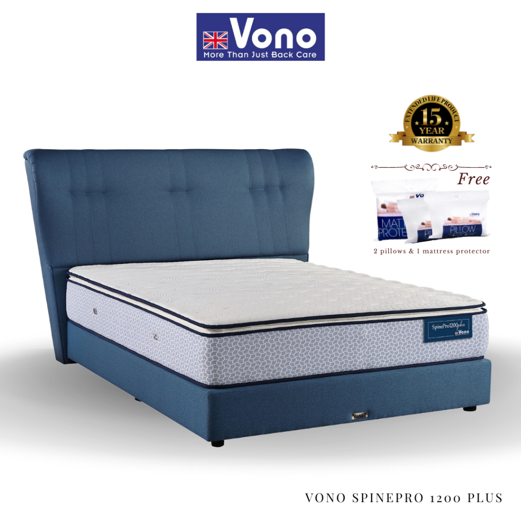 🔥 Free Delivery & Gift 🔥 Vono SpinePro 1200 Plus Mattress | 11.5 inches ...