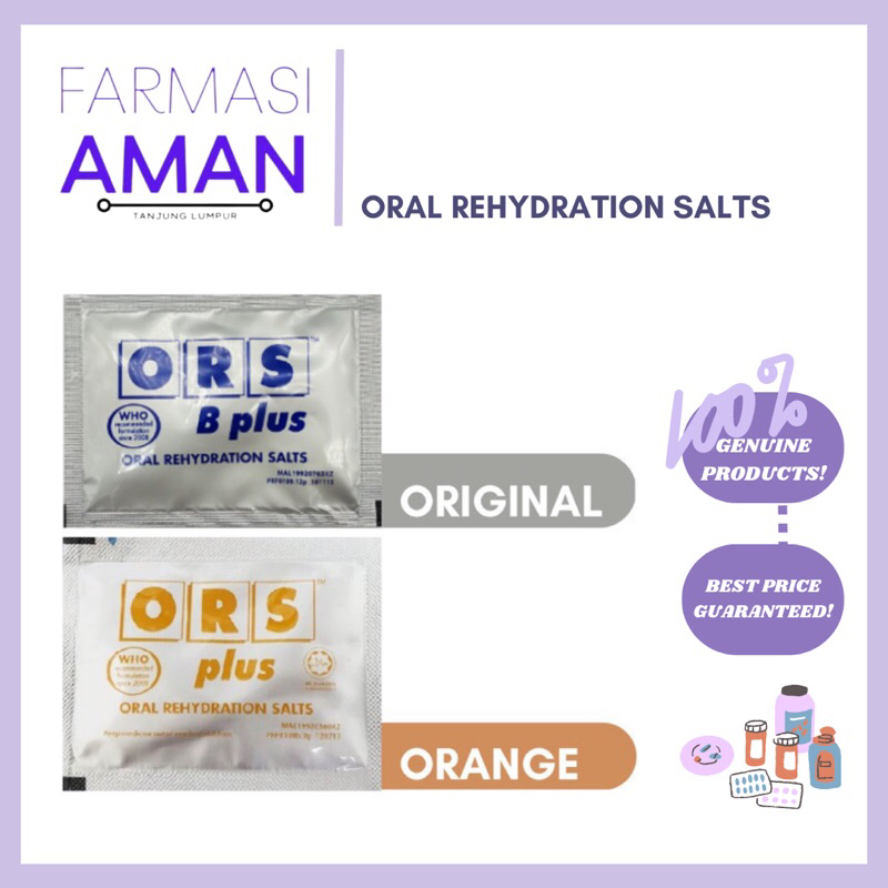 Pharmaniaga Oral Rehydration Salts Sachet 50’s (Ors B Plus / Ors Plus ...