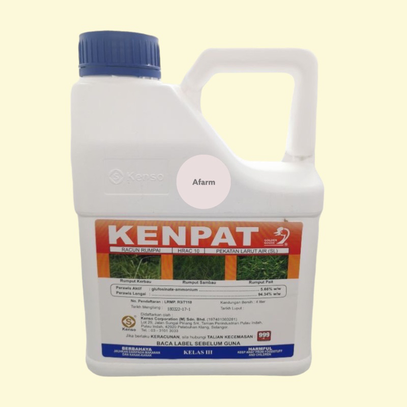 Kenpat 4L|Racun Rumpai|Glufosinate ammonium 5.66 | Shopee Malaysia