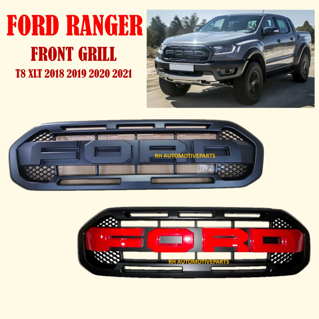 Ford Ranger T8 XLT xlt 2018 2019 2020 2021 front bumper grill grille ...