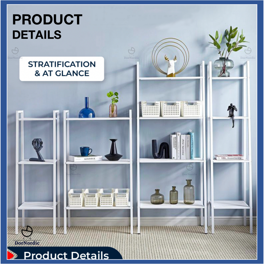 DorNordic Multifunctional Storage Shelf Rack | 3/4 Layer Shelves ...