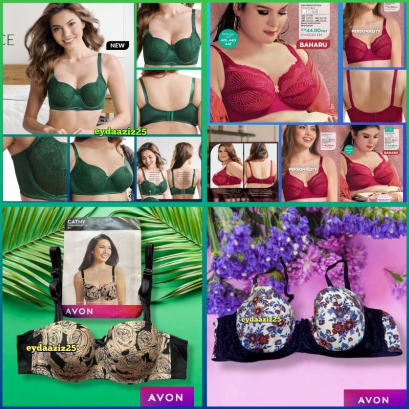 Avon Bra ada besi design baru Gabriella Eleanor Louella Mylene Mara Dawn UW bra | Shopee Malaysia