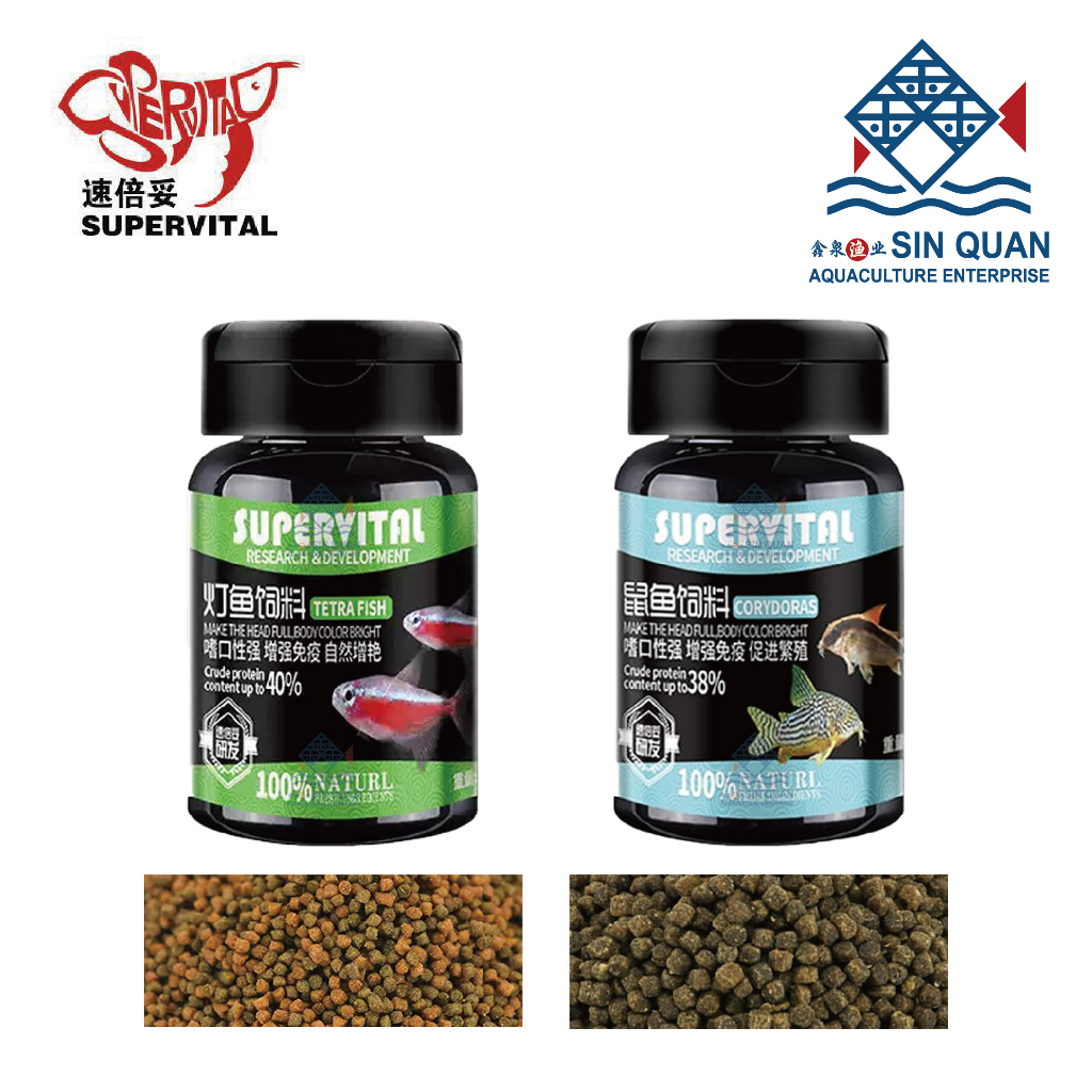 100%Original SUPERVITAL SNAKEHEAD CORYDORAS SPECIALFEED 30G / SPECIAL ...