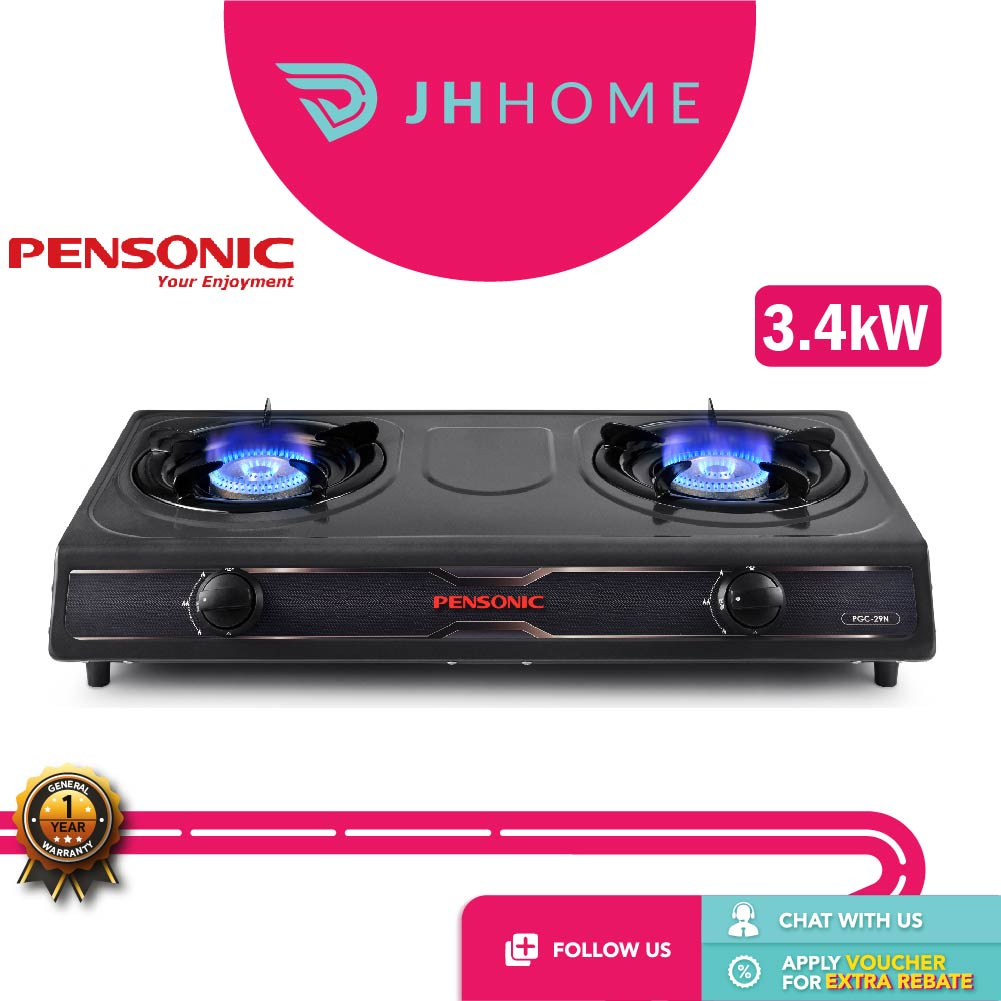Pensonic 2 Burner Gas Stove Cooker PGC-29N Dapur Gas | Shopee Malaysia
