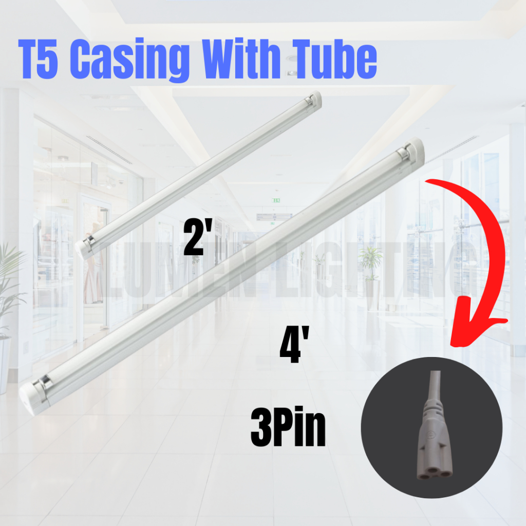T5 Tube With Casing 2Ft 14W / 4Ft 28W (Warm / Daylight) Compact ...