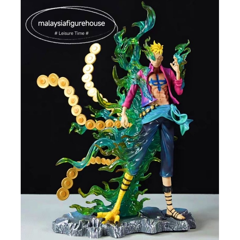 🔥READY STOCK🔥33CM ONE PIECE IU POPMAX UNDEAD PHOENIX MARCO COPY RESIN ...