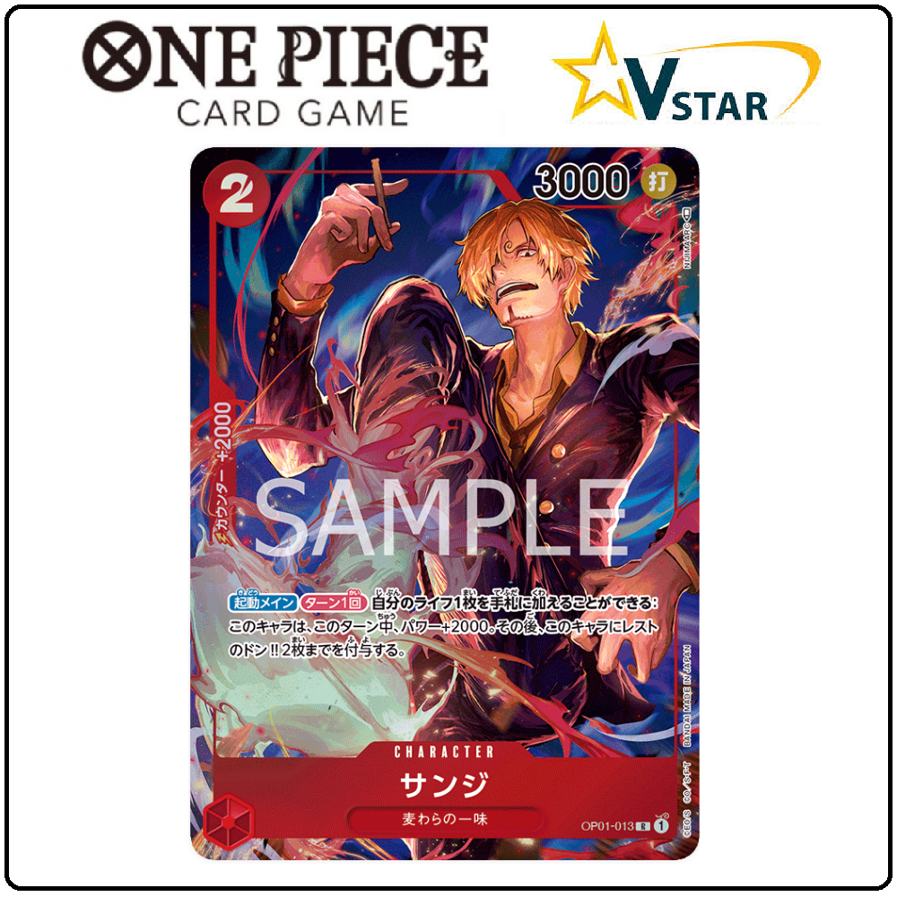 ONE PIECE CARD GAME OP01-013 RP SANJI (RANK A) | Shopee Malaysia