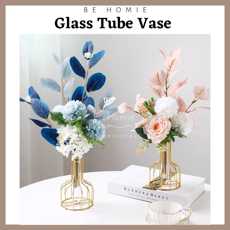 Glass tube flower vase artistic vase simple flower vase minimalist ...