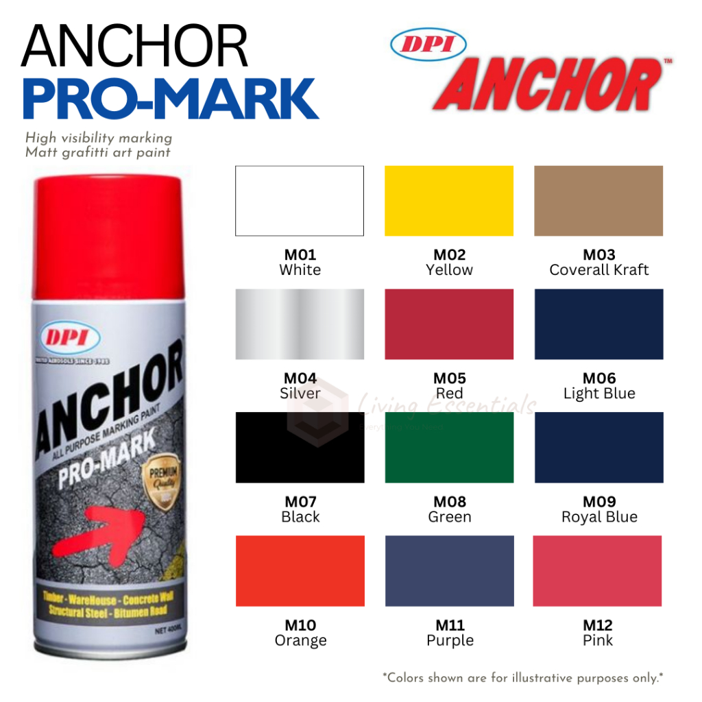 DPI Anchor PRO-MARK spray paint 400ml (READY STOCK) | Shopee Malaysia