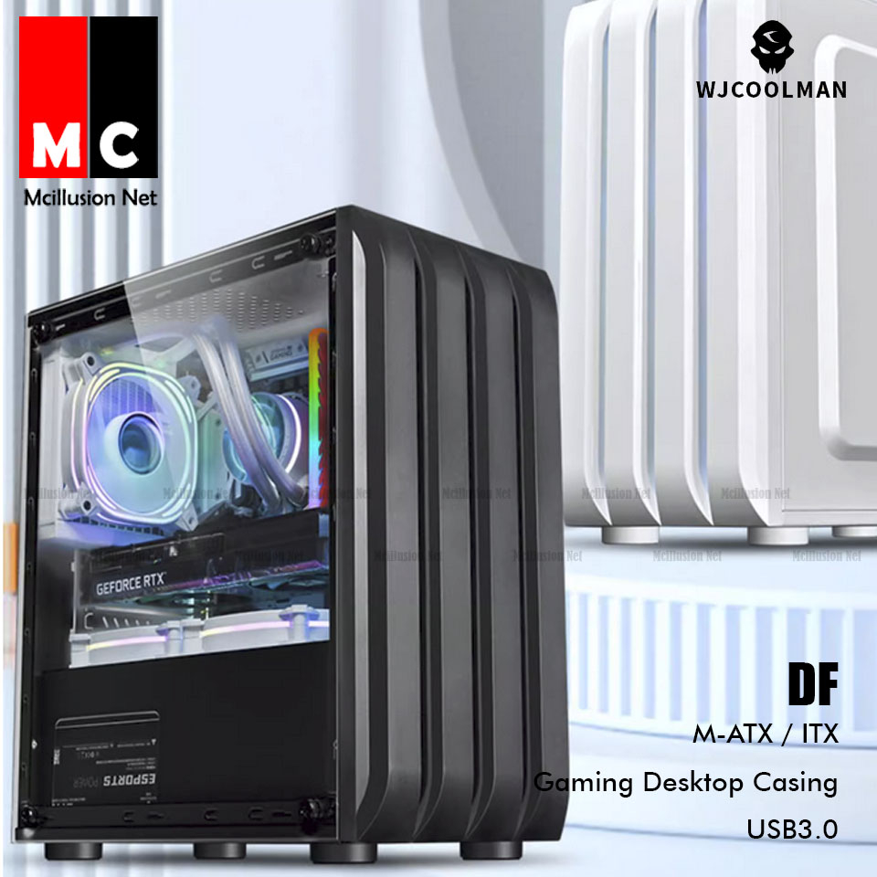 WJCOOLMAN DF M-ATX/ITX Gaming Desktop Casing Computer Case | Shopee ...