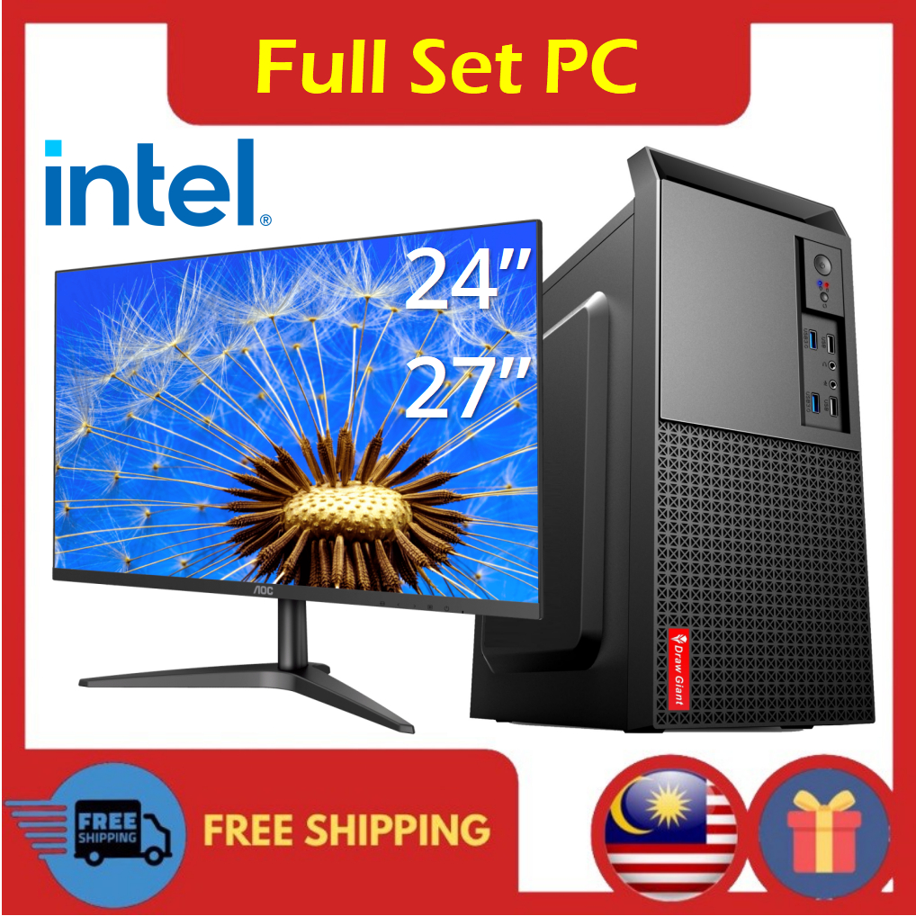 🌟FULL SET PC🌟Desktop Komputer / Desktop Pc / Office Desktop Computer ...