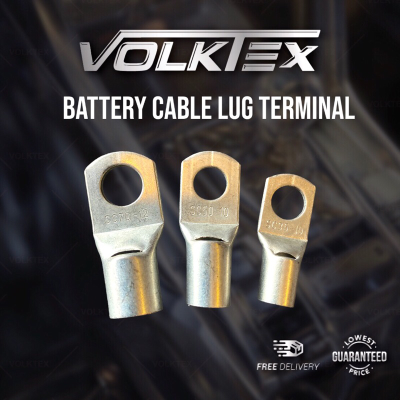 Tinted Cable Lug Cooper Wire Connector Battery Terminal 60A 100A 150A ...