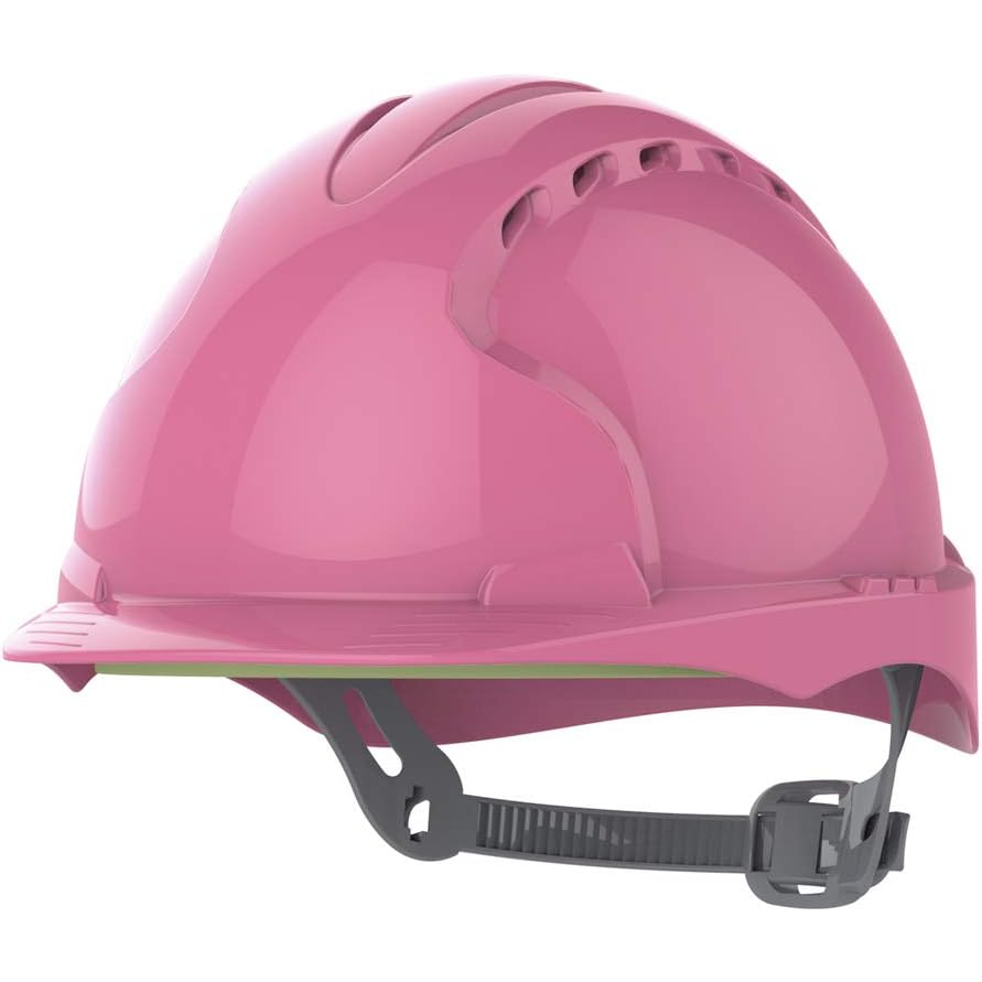 ( Made in UK ) JSP - EVO2 Safety Helmet with Slip Ratchet - Pink ...