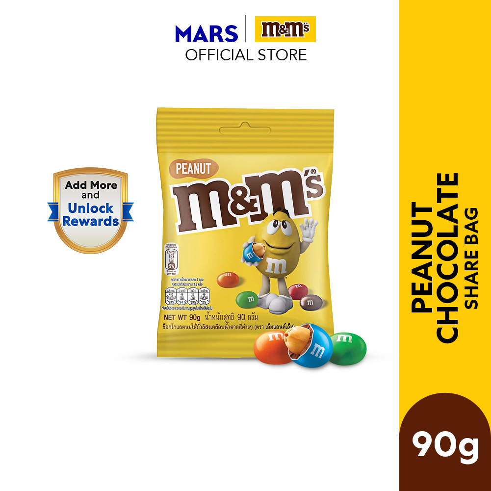 M&M'S Peanut Chocolate Share Bag 90g Chocolate / Crunchy | Shopee Malaysia