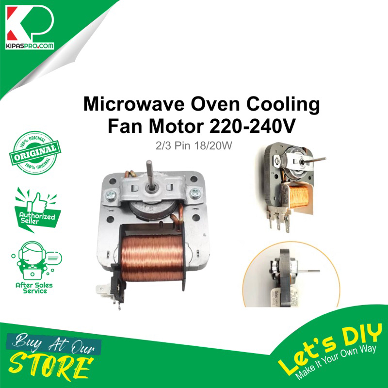 MICROWAVE OVEN COOLING FAN MOTOR 2/3 PIN 220-240V 18/20W | Shopee Malaysia