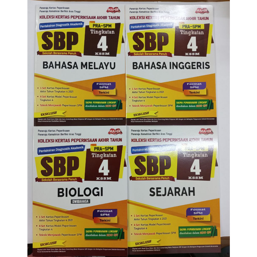 Koleksi Kertas Peperiksaan Akhir Tahun Tingkatan 4 Sbp Shopee Malaysia