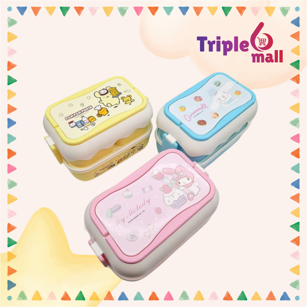 BIG OFFER SANRIO 3 IN 1 HANDHELD REHEATABLE LUNCH BOX | Shopee Malaysia