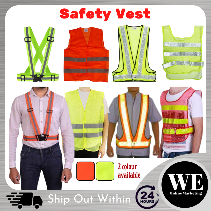 🇲🇾Ready Stock🇲🇾 Safety Vest - Night Reflective Strap Safe Jacket Belt ...