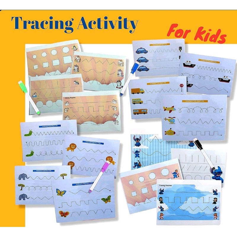 PreWriting Tracing The Line For Kids Early Learning Educational Toys ...