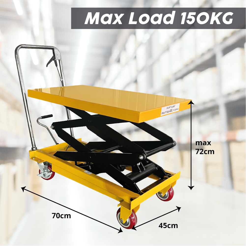 Hydraulic Trolley Heavy Duty Lifting Trolley Table Truck Troli Angkat ...