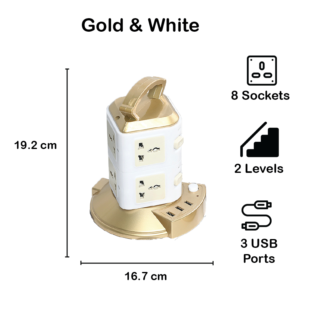 Extension Plug Heavy Duty Power Socket Extension Plug With Usb Vertical ...