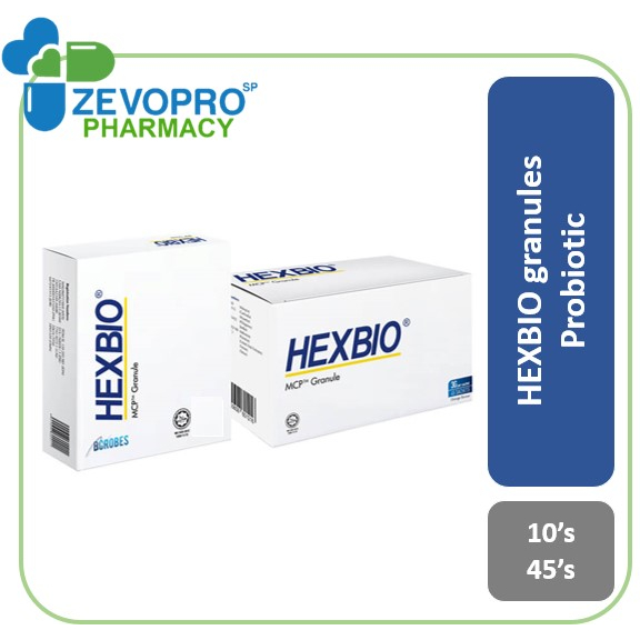 HEXBIO MCP GRANULES 30 billion cells/g 45 sachet/ 10 sachet (3g ...