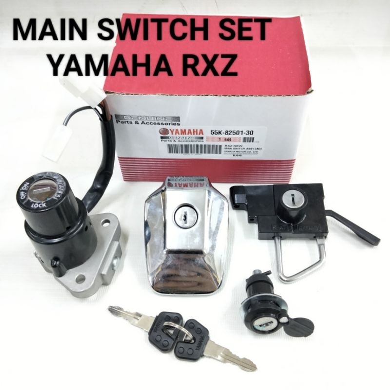 YAMAHA RXZ 135 MAIN SWITCH SET KUNCI SUIS IGNITION SWITCH TANK LOCK ...
