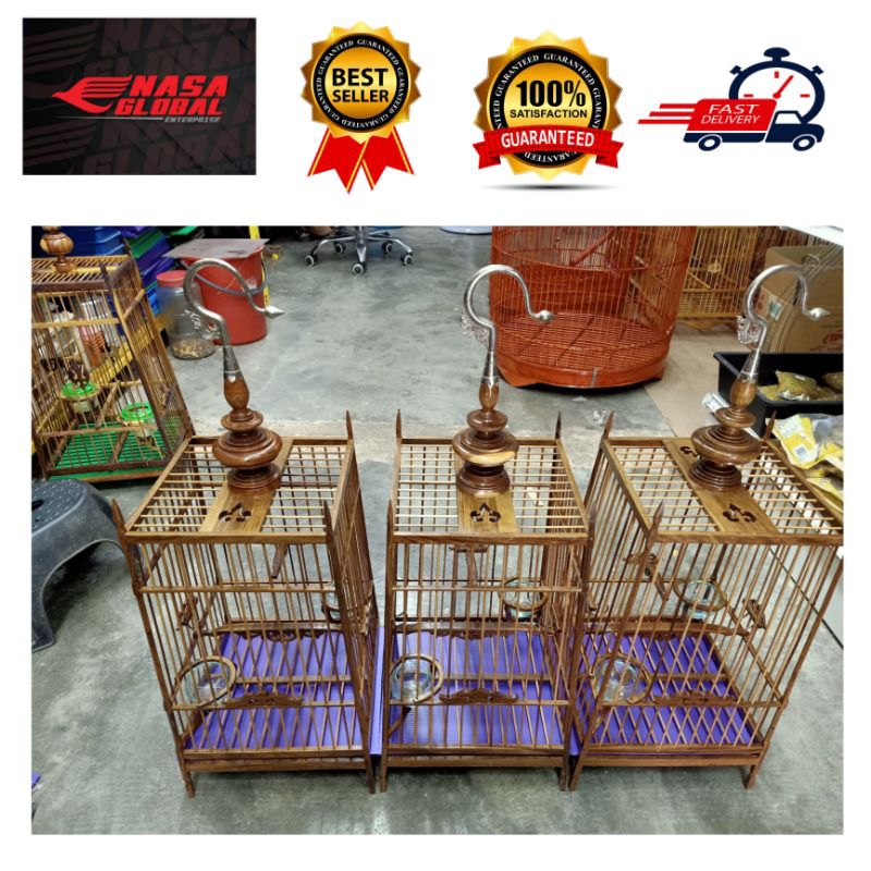 SNGKAR BILAH 11 KAYU JATI/SANGKAR BURUNG/SANGKAR BURUNG MERBAH/JAMBUL ...