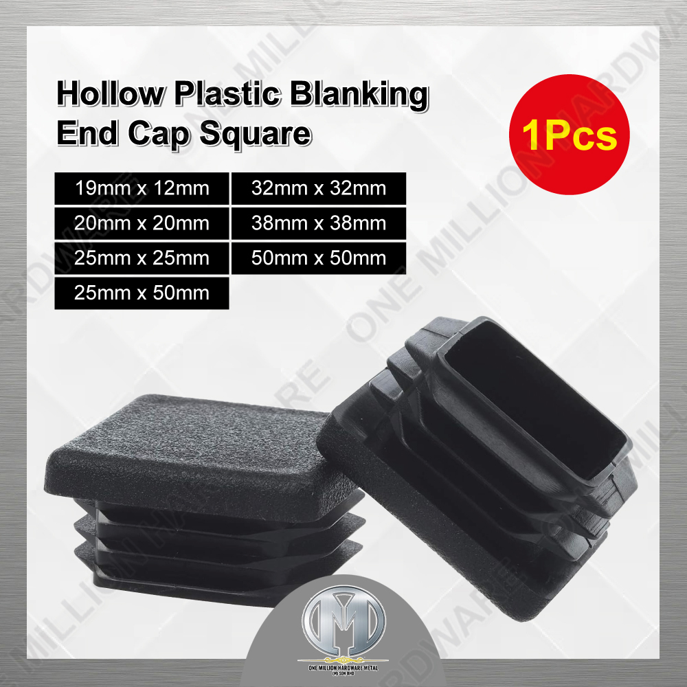 Palam Persegi/ 1PC ONLY PVC Hollow Plastic Blanking End Cap Square Plug ...