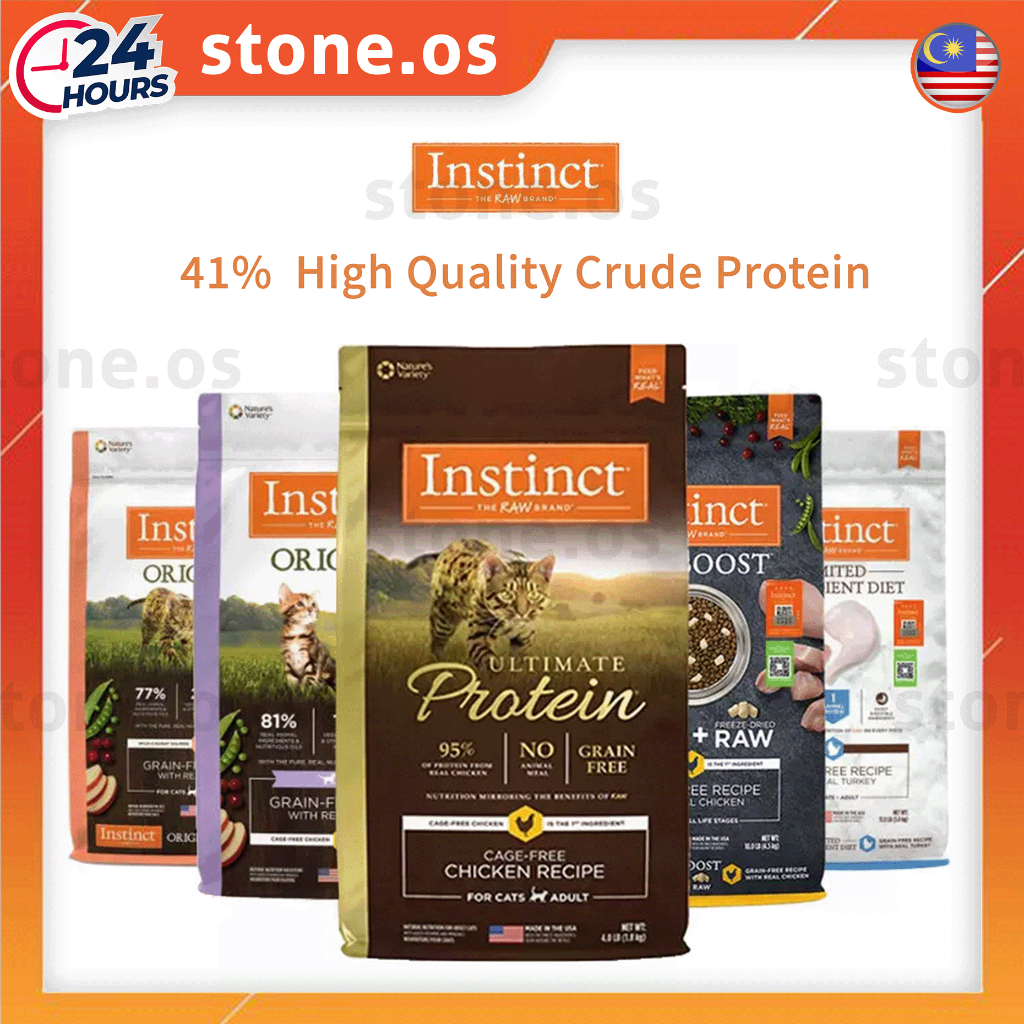 Instinct Cat Original / Raw Boost / Ultimate Protein Grain-Free Recipe Dry Cat Food (Chicken ...