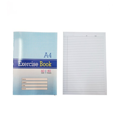 A4 Exercise Book 60gms / Buku nota penulisan 80 pages | Shopee Malaysia