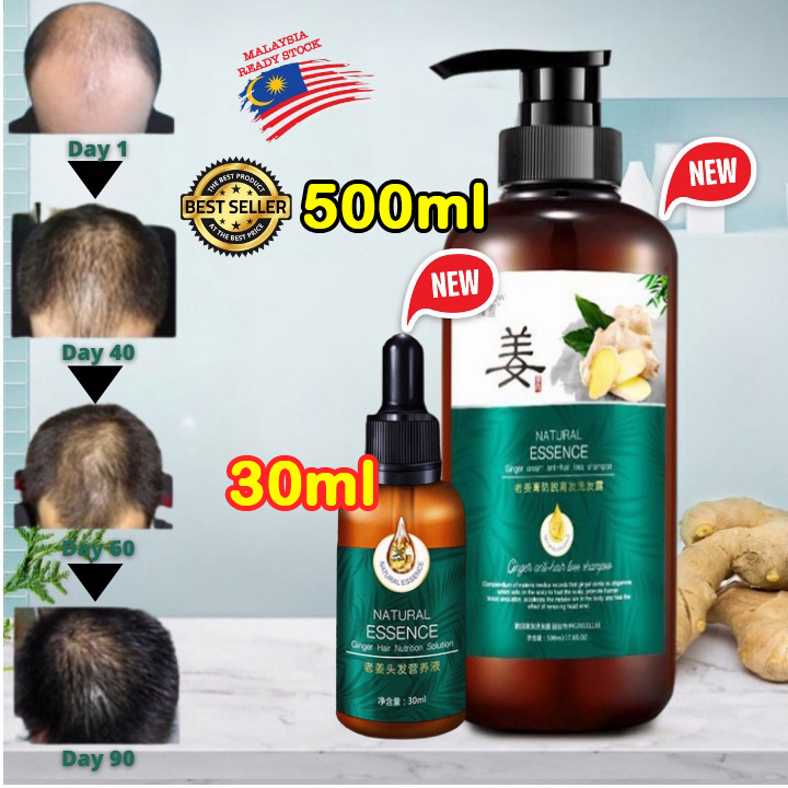 Ginger Shampoo rambut gugur Hair Growth anti hair loss Shampoo Gugur ...
