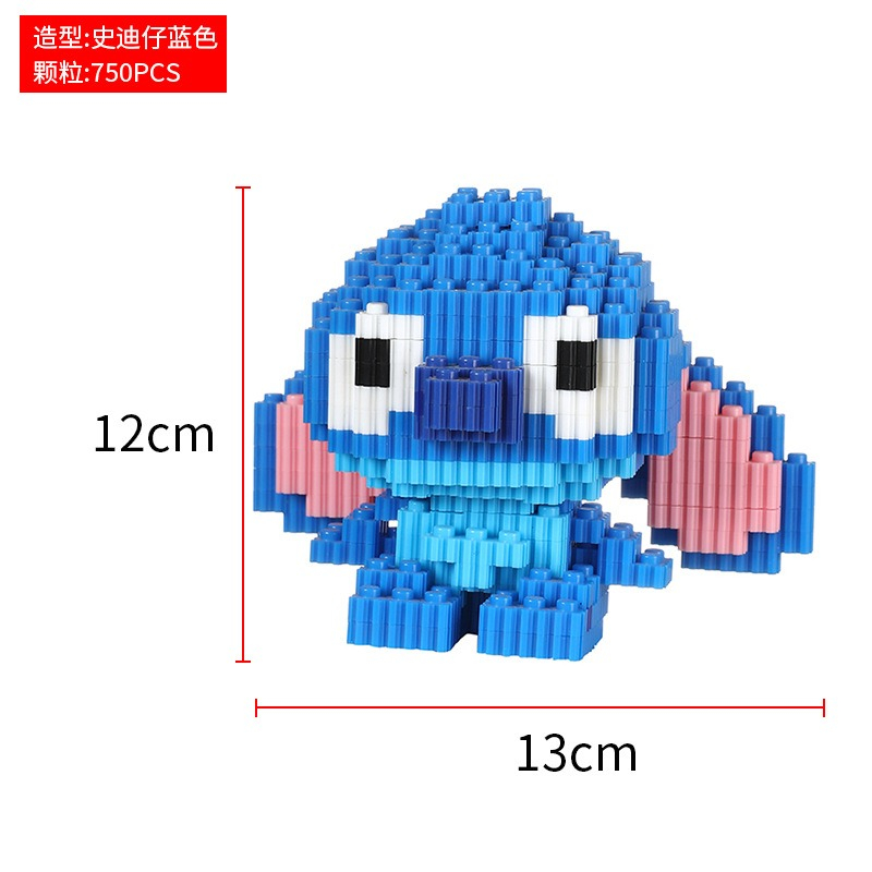 Cute Cartoon Character Building Blocks Micro Mini Block DIY Self ...