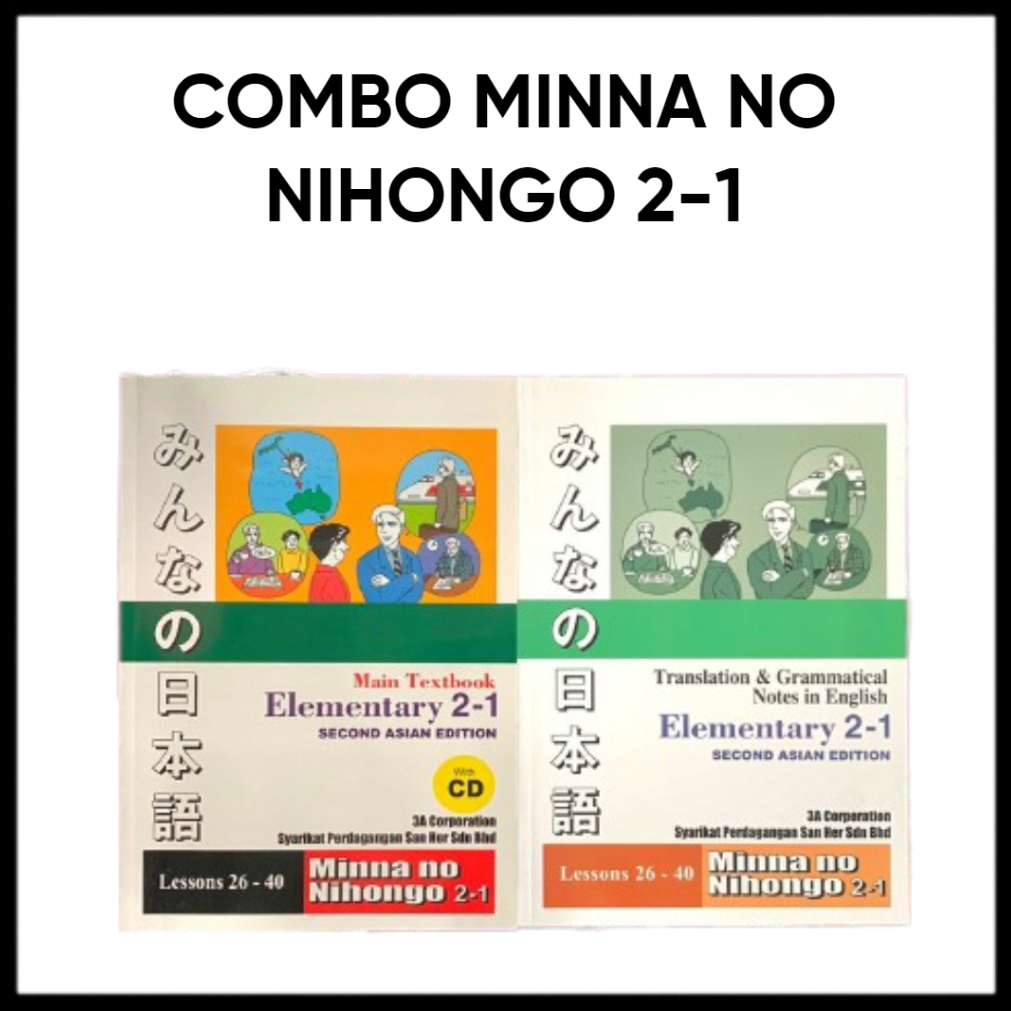 [READY STOCK] COMBO MINNA NO NIHONGO 2-1 WITH CD (JAPANESE BOOK) | Shopee Malaysia