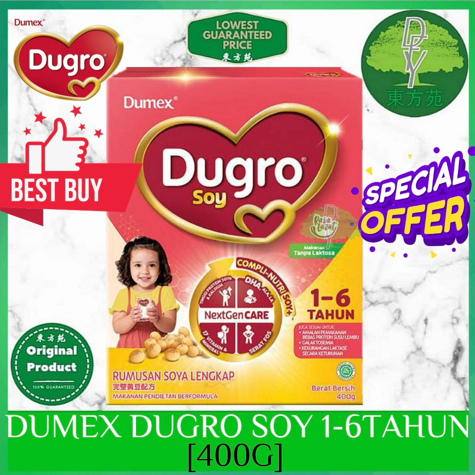 Dumex Dugro Soy 1-6Years (400G) EXP 05/2026 | Shopee Malaysia