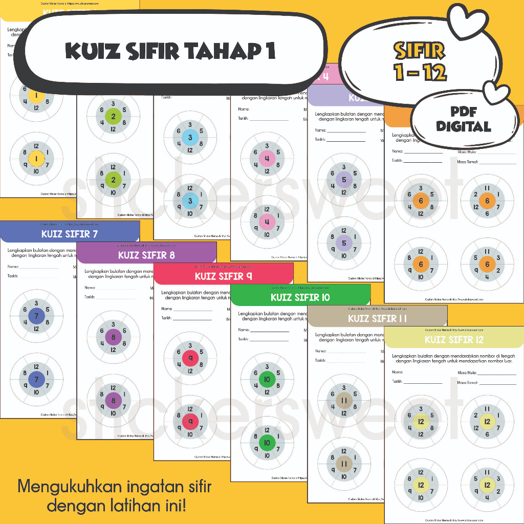 Sifir Latihan Sekolah Rendah PDF Softcopy Latih Tubi Sifir Matematik ...