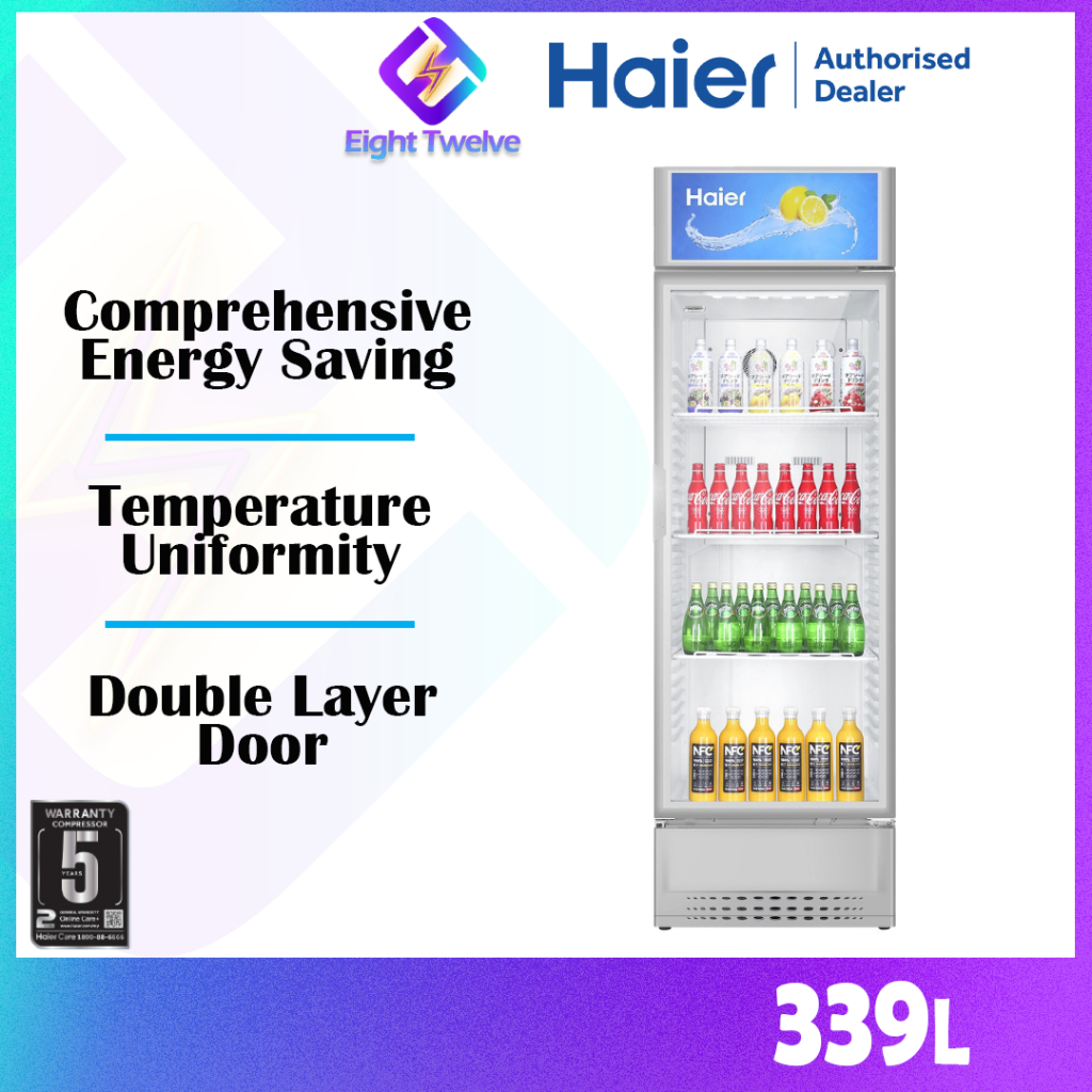 Haier Display Showcase Chiller | Double Layer Door | Movable Castor ...