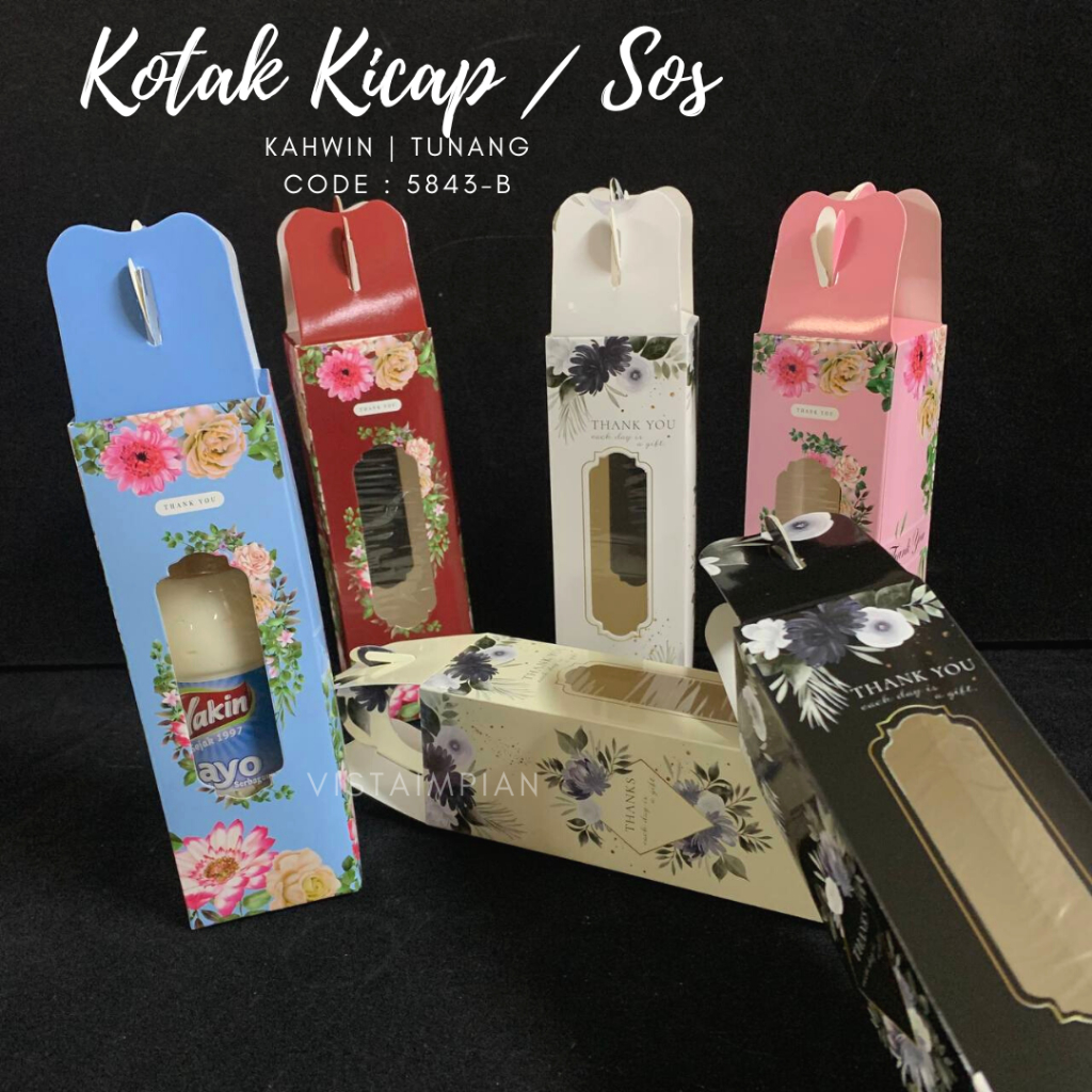 100pcs Kotak Kicap Sos | Doorgift Kahwin Murah | Kotak Kicap | Doorgift ...