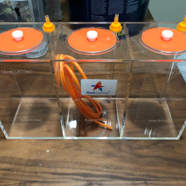 redstarfish aquarium liquid dosing clear acrylic container 1.5/2.5/4.5L ...