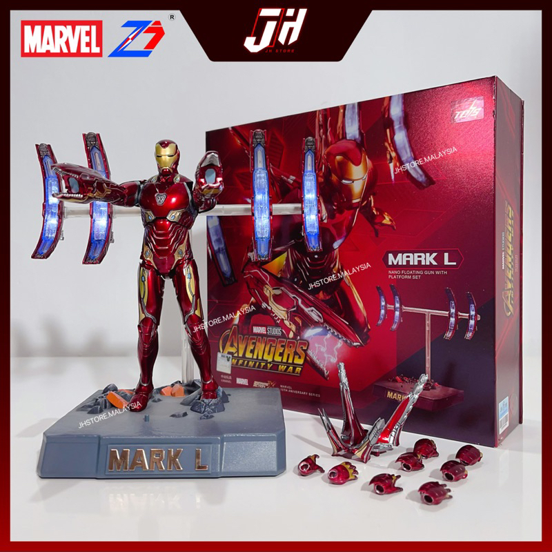 Ironman Mark 50 Nano Floating Gun With Platform Set Action Figures ZD ...