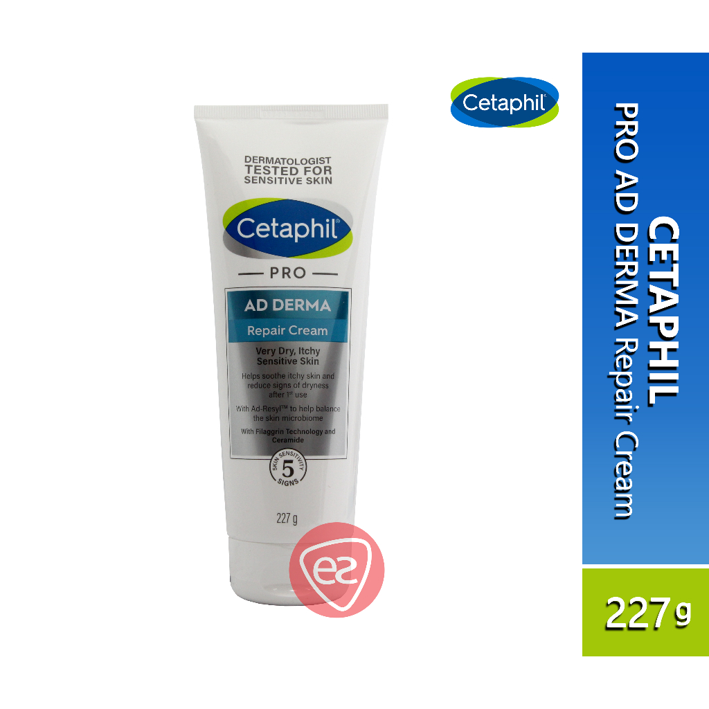 Cetaphil Pro AD Derma Repair Cream 227g (For Very Dry, Itchy, Sensitive ...