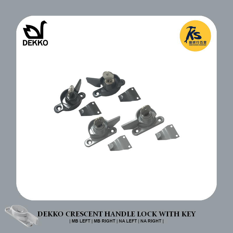 DEKKO Crescent Handle Lock With Key ( MB LEFT | MB RIGHT | NA LEFT | NA ...