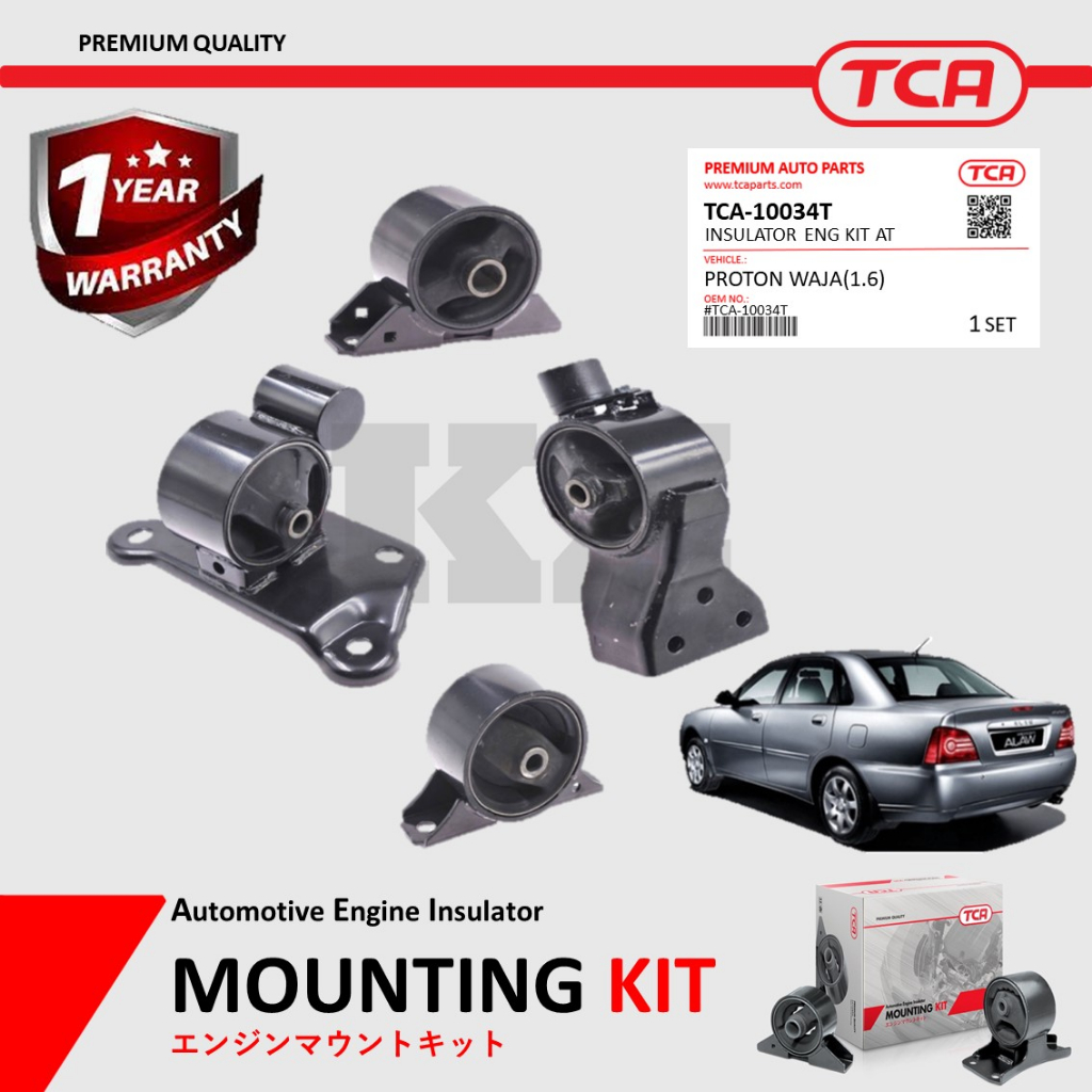 PROTON WAJA / PERSONA / GEN 2 1.6 AUTO ENGINE MOUNTING KIT TCA 1 SET 4PCS 1 YEAR WARRANTY ...