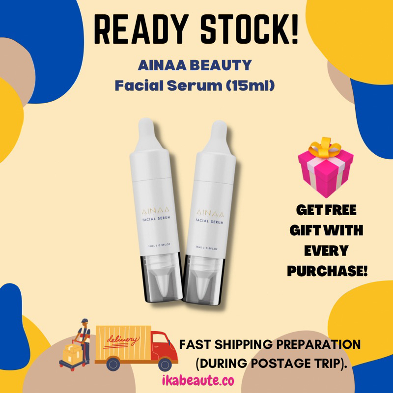 🌸AINAA BEAUTY Facial Serum (15ml) 🔥100% ORIGINAL FROM HQ🔥🌸 | Shopee ...